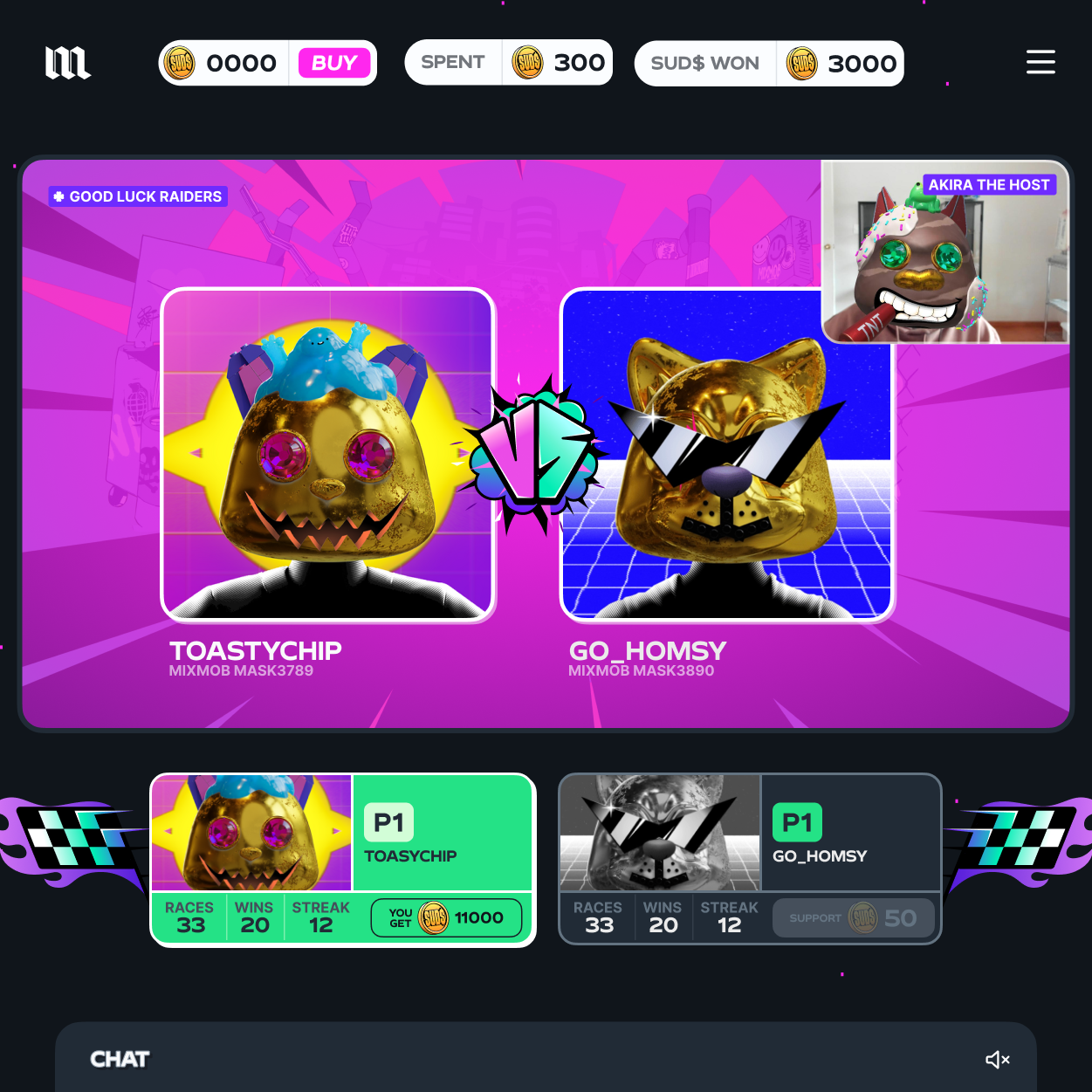 MixMob - Watch & Stake! Watch races and win tokens on M3LEE